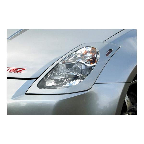 メーカー：セントラル20　Central20商品：Z-SPORT ライトカバー（左右２点１台分）材質：FRP（未塗装）状態：新品未使用■適合車種車種：FAIRLADY Z　フェアレディZ型式：Z33年式：前期/後期共通■納期こちらは商品手配...