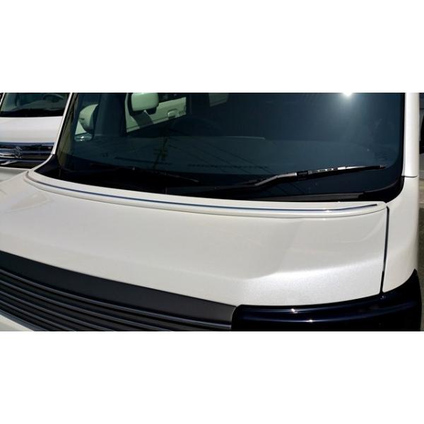 メーカー：NANKAI AUTO　南海オートブランド：ALLURE　アリュール商品：ボンネットスポイラー（メッキモール付属）材質：FRP（未塗装）状態：新品未使用 ■適合車種車種：ウェイク　WAKE型式：LA700S/LA710S年式：前期...