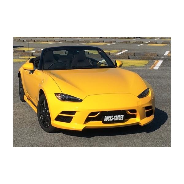 メーカー：イバフルブランド：ダックスガーデン　DUCKS-GARDEN商品：エアロフロントバンパー材質：FRP（未塗装）※ライト下の一部はカーボン製状態：新品未使用（※車検対応品）■適合車種車種：ND系ロードスター　ND-ROADSTER型...