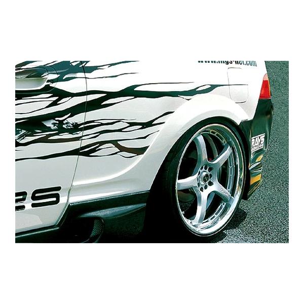 メーカー：イングス　ings商品：N-SPEC リアフェンダー出幅：片側約+20mm材質：FRP（未塗装）状態：新品未使用■適合車種車種：インテグラ　INTEGRA型式：DC5年式：前期/後期共通　2001/07〜2007/02グレード：全...