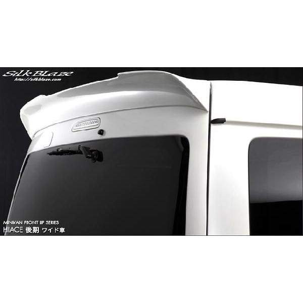 メーカー：K'SPEC　ケースペックブランド：SILKBLAZE　シルクブレイズ商品：リアウイング材質：FRP（未塗装）状態：新品未使用 ■適合車種車種：200ハイエース/レジアスエース　200HIACE/REGIUSACE型式：KDH20...