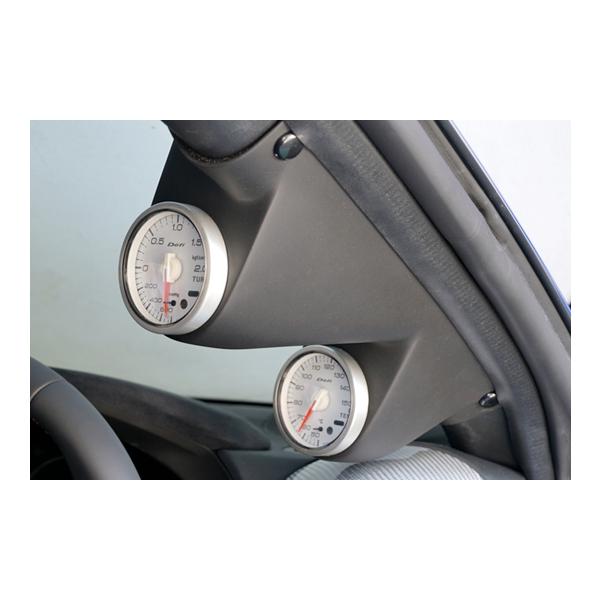 メーカー：RSW　アールエスダブリュー商品：ピラーメーターフード（60φメーターｘ２個装着可能です）材質：FRP（マット塗装仕上げ）取付：付属のボルト＆ナットにて取り付け状態：新品未使用■適合車種車種：トヨタ 86/スバル BRZ型式：ZN...