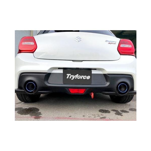 メーカー：トライフォースカンパニー　Tryforce Company商品：スポーツマフラー（左右２本出し）品番：812001材質：SUS304ステンレス状態：新品未使用（※車検対応品）■適合車種車種：スイフトスポーツ　SWIFT SPORT...