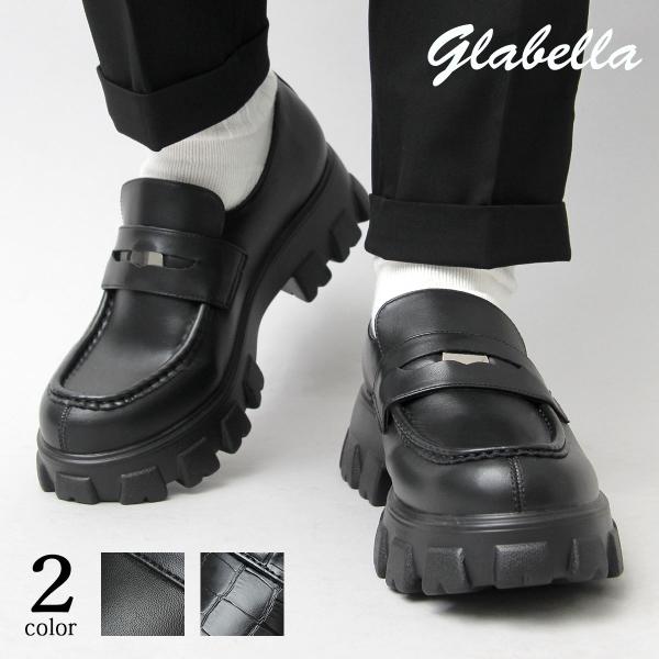 【発売日：2024年09月03日】■商品名glabella 厚底 トラックソール コインローファー■カラーブラック(スムース) / ブラック-A(クロコ)■サイズS：25.0cm-25.5cmM：26.0cm-26.5cmL：27.0cm-...