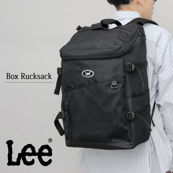 【発売日：2025年09月08日】■商品名Lee ボックスリュック■カラークロ■サイズ横：31.0cm縦：49.0cmマチ：19.0cm間口(クッションポケット)：30.0cmショルダーベルト：〜90.0cm(最長)※メジャーでの採寸となり...