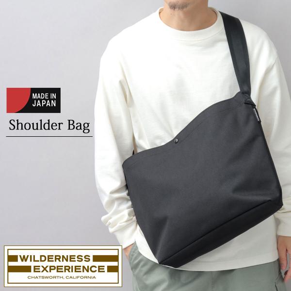 【発売日：2024年02月16日】■商品名WILDERNESS EXPERIENCE ショルダーバッグ■カラーブラック■サイズ横(上部)：44.0cm横(下部)：32.0cm縦：31.0cmマチ：10.0cmショルダーベルト：~111.0c...