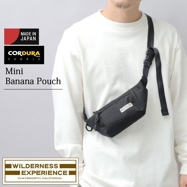 【発売日：2024年01月29日】■商品名Mini Banana Pouch ボディバッグ■カラーブラック■サイズ横(上部)：29.5cm横(下部)：14.0cm縦：10.0cmファスナー幅：24.0cmマチ：6.0cmショルダーストラップ...
