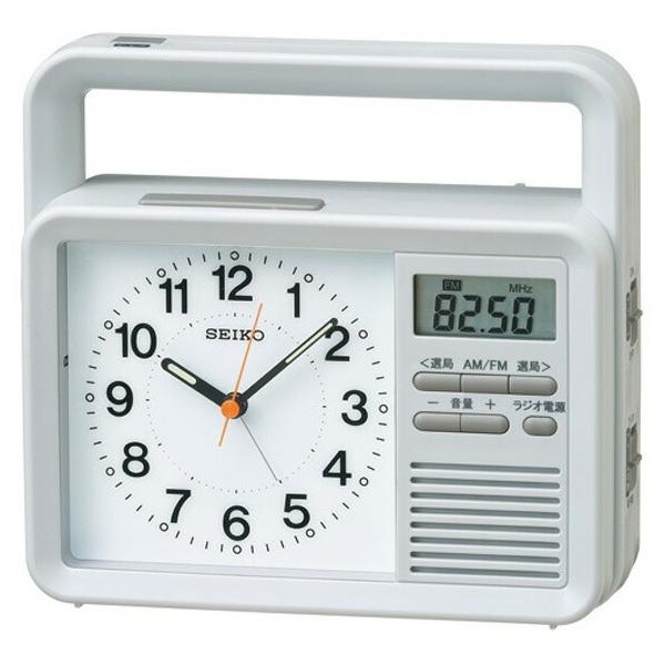 SEIKO(セイコー) 置き時計 アナログ 防災クロック KR885N　のスペックサイズ 154x170x67mm 590g機能 生活防水仕様（※水しぶきを気にすることなく使えるIPX4（JIS保護等級４）相当）、スヌーズ（電子音のみ）、文...