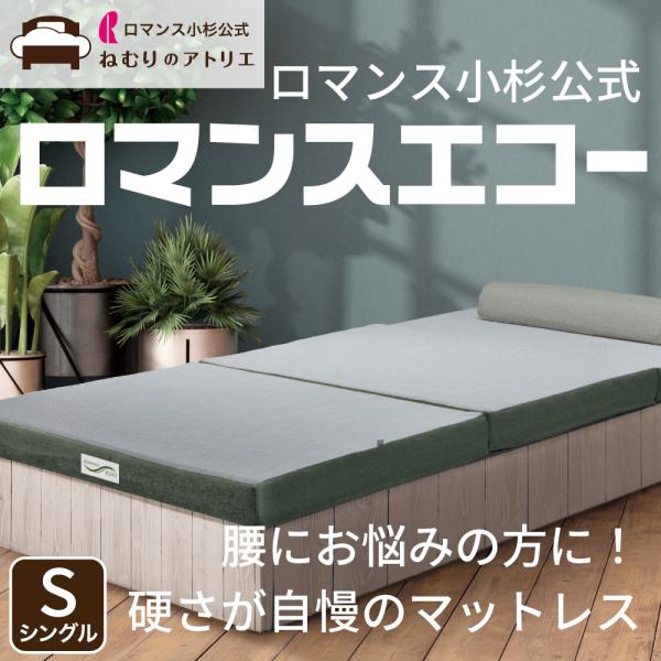 腰痛でお悩みの方におすすめ敷布団・マットレスとしても使用可能収納時は三つに折りたためるので、収納も楽々。側生地は着脱式でもしもの時は丸洗いできるので安心。商品名/　ロマンスエコー商品情報表生地：ポリエステル１００％(抗菌防臭・吸水速乾加工）...