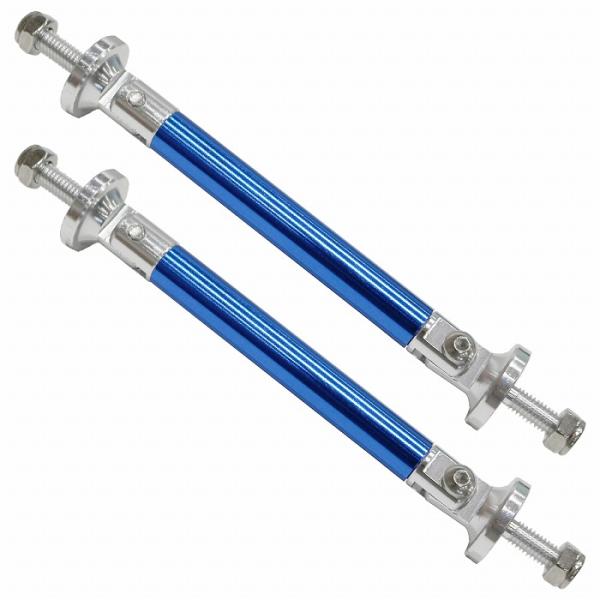汎用のコネクションロッド145mmの2本セットです。走行時のガタツキやすくなるＧＴウィング ディフューザー エアロパーツなどの固定に必需品！◆取り付け部は可動式になっているので、取り付け角度も自由に調整できます。◆ロッド両端のネジにて長さの...