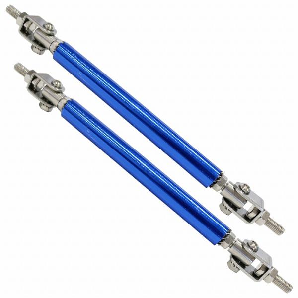 汎用のコネクションロッド75mm(ロッド部の長さ)の2本セットです。走行時のガタツキやすくなるＧＴウィング ディフューザー エアロパーツなどの固定に必需品！◆取り付け部は可動式になっているので、取り付け角度も自由に調整できます。◆ロッド両端...