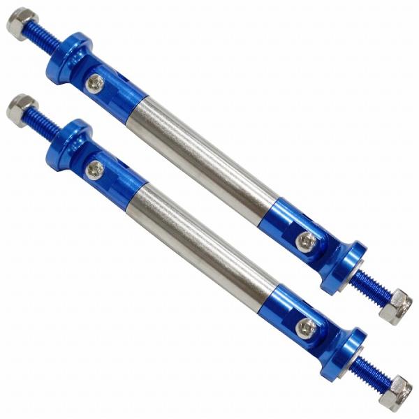 汎用のコネクションロッド145mmの2本セットです。走行時のガタツキやすくなるＧＴウィング ディフューザー エアロパーツなどの固定に必需品！◆取り付け部は可動式になっているので、取り付け角度も自由に調整できます。◆ロッド両端のネジにて長さの...