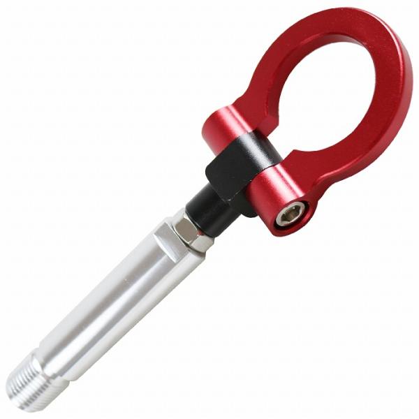 バンパーのフック用ネジ穴に取り付ける汎用牽引フックです。装着することでレーシングカーのような外観になります。また、単なるドレスアップパーツとしてだけでなく、雪道のスタックや故障車の牽引などにとても役立ちます！【角度調整が可能】※フック部分は...