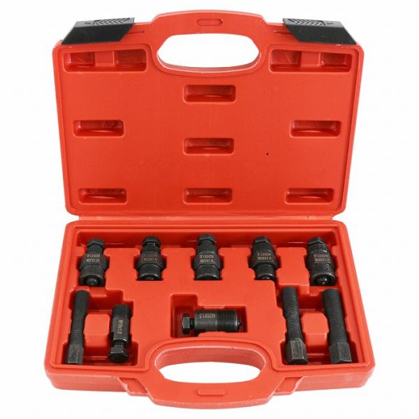 お車のバルブ交換の際にあると便利な特殊工具です。メンテナンス時の作業効率アップに！10種類15サイズ対応！様々な車種やサイズのフライホイールプーラーに使用できます。【適合サイズ】M26ｘP1.0 / M28ｘP1.5M26ｘP1.5 / M...