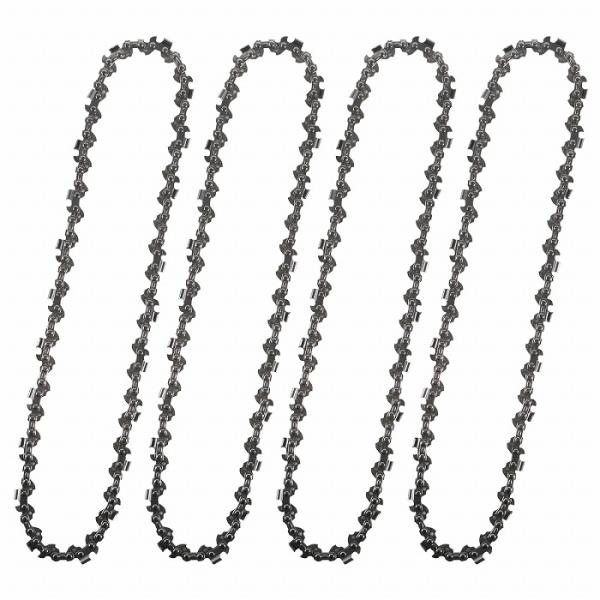 電動チェーンソー用の替刃　4本■サイズ【12インチ／30cm】・ドライブリンク数：45個・ピッチ：3/8"・ゲージ：0.05"（12.7mm）〇適合品番オレゴン　　｜91PX-45E 91VXL-45Eハスクバーナ｜H35-45Eスチール　...