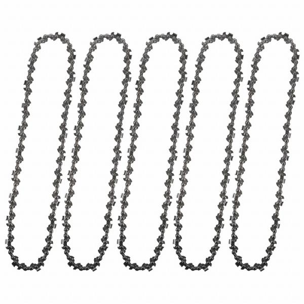 電動チェーンソー用の替刃　5本■サイズ【12インチ／30cm】・ドライブリンク数：45個・ピッチ：3/8"・ゲージ：0.05"（12.7mm）〇適合品番オレゴン　　｜91PX-45E 91VXL-45Eハスクバーナ｜H35-45Eスチール　...