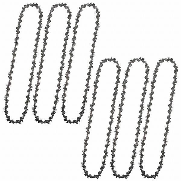 電動チェーンソー用の替刃　6本■サイズ【12インチ／30cm】・ドライブリンク数：45個・ピッチ：3/8"・ゲージ：0.05"（12.7mm）〇適合品番オレゴン　　｜91PX-45E 91VXL-45Eハスクバーナ｜H35-45Eスチール　...