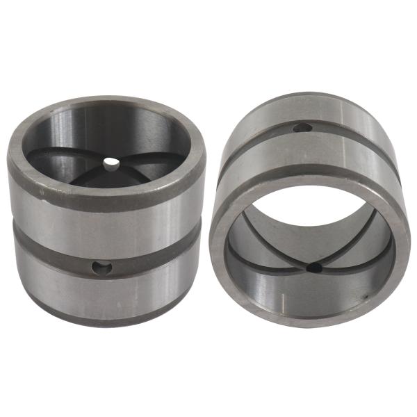 ●ピン径45mm　硬鋼製油圧ショベルバケットブッシュ　2個セット油圧ショベルやバックホーなど建設機械のアーム・リンク・バケット接続部に使用される摩耗部品です。ピンとの隙間を適切に保ち、ガタつきや摩耗を抑えることで、機械本来の動作性能を維持し...