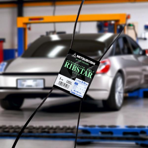 日産 モコ MG33S NISSAN MOCO / 三ツ星 ファンベルト リブスター 6PK1231L 等々(耐振動性 耐発音性に優れた特殊仕様のベルトとなります。Vベルトと平ベルトの利点を結合したベルトで屈曲性に優れ小プーリ径での高速回転...