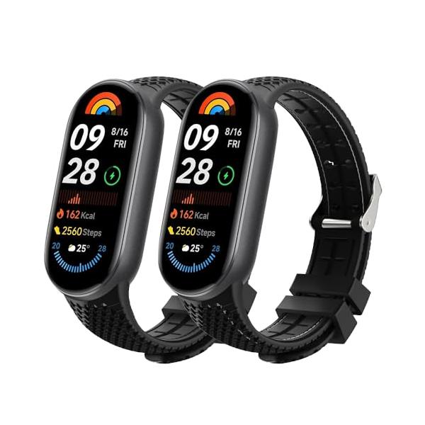 ブラック＋ブラックグレー/-/-・Color:ブラック＋ブラックグレー・「適用機種」 Xiaomi Smart Band 10/Smart Band 9/Smart Band 8のみに対応する用ベルトです。他の機種に適用出来ません。購入前に...