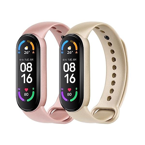 シンプルローズゴールド+ゴールド/-/-・Color:ローズゴールド+ゴールド・対応機種Xiaomi Mi Band 6 &amp; Xiaomi Mi Band 5にのみ適合します。(Xiaomi Mi Band 4およびMi Band ...