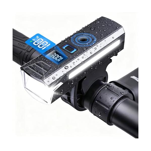 ブラックMAX/-/CD-Q02・Color:ブラックMAX・高輝度ランプ・５つの点灯モードこの自転車用ライトは、2000ルーメンの強力な明るさを誇り、最大照射距離260mを実現します。、暗闇でも道路や路面の状況をはっきりと把握できます、安...