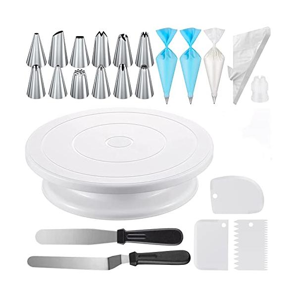 21個セット/-/-・Color:21個セット・食品グレード材料 素材・材質:本体/スチロール樹脂(耐熱温度70度)、焼き上がったスポンジやパイをのせ、回転台を動かしながらデコレーションすると手早くムラなくできます。・高い柔軟性 軸受がスム...