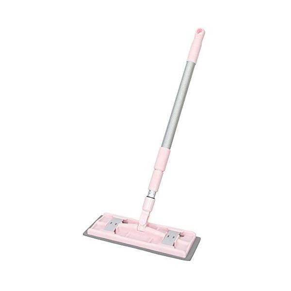 フローリングワイパーピンク/シルバー/27×58cm/-・パッケージ個数:1・サイズ:約27×115.5×8.9cm・本体重量:約308g・素材:ヘッド/ポリプロピレン，スポンジ/EVA樹脂，柄/アルミ，グリップ/ポリプロピレン・原産国:中...