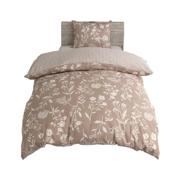 ボタニカル柄 / ブラウン/シングルロング/MN12154-93・Color:ボタニカル柄 / ブラウン・パッケージ個数:1・素材:ポリエステル 65％・綿 35％・綿素材と比べ洗濯後の乾きも早く シワになりにくい。オールシーズン使用できる...