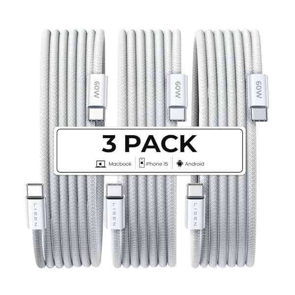 タイプCオフホワイト/2M+2M+2M/2E333・Color:オフホワイトSize:2M+2M+2M・パッケージ個数:1・60Wの高速充電で時間を節約: このタイプCからタイプCケーブルは、PD3.0/QC3.0/QC4.0 cケーブルを...