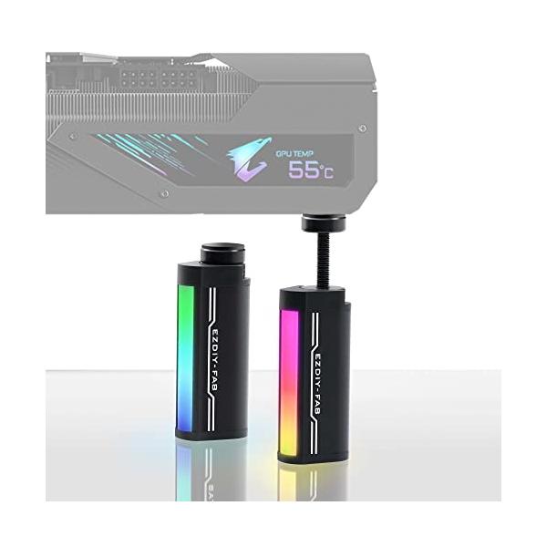 ARGB GPU スタンド-/-/JP-GPU support pillar-ARGB・Style:ARGB GPU スタンド・パッケージ個数:1・省スペース設計のグラボ支え棒最新設計のグラボ ステーは、軽量かつコンパクトな構造で、PCケー...