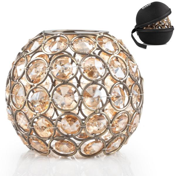 レトロブロンズ・琥珀/-/JBL-CL202001.0・Color:レトロブロンズ・琥珀・製品寸法：約11×11×9ｃｍ 重量約150g・手作業で作られて弊社職人が1つ1つ丁寧に、角張った結晶の形が温かみのある輝きを放ちます。クリスタルラン...