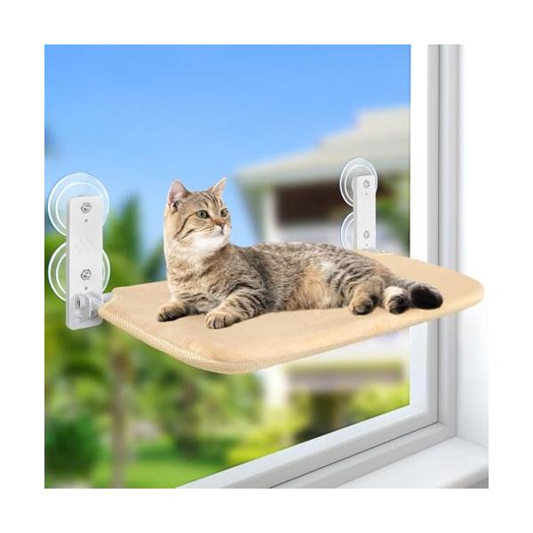 ベージュ/L/zddc・Color:ベージュSize:L・カーテンの閉まりを邪魔しないハンモック使用しない時窓にピッタリ折り畳みなデザイン。必要な時のカーテンの閉まりに邪魔しない。最新吸盤に革新、耐荷重25KGにアップ。58。5*30の広い...