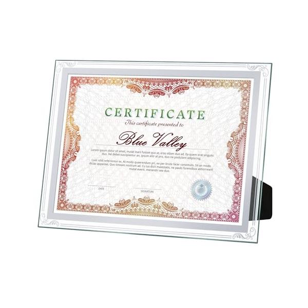 アールデコシルバー 透明/A4花飾り/-・Size:A4花飾り・パッケージ個数:1・製品サイズ：外寸250×340mmのガラス製写真フレーム。収納な写真や賞状のサイズは210×297mm、適用紙サイズ：A4。表彰状、証書、ポスター、ピクチャ...