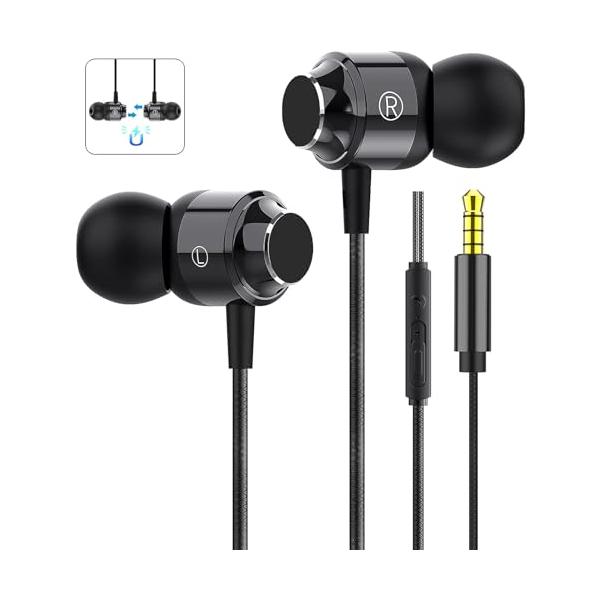 ブラック/-/p o k l o k・?「HiFi高音質を実現」イヤホン 有線 には最新の改良された大口径スピーカーが搭載されており、ハイレゾ再生に対応しており、強力な低音、中音、高音をバランスよく再現することができ、減衰や遅延は一切ありま...