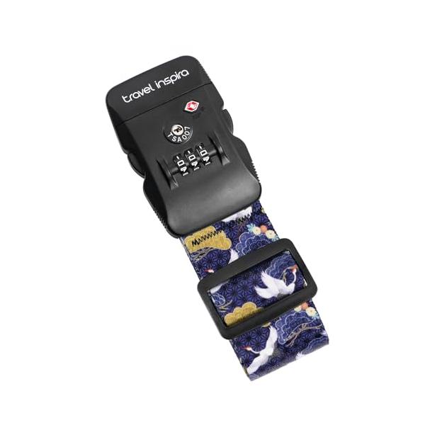 鶴柄/I字型/-・Size:I字型Color:鶴柄・「TSA認証ロック」：TSA職員が手荷物をチェックする際、ロックを壊すことなく中身を確認できるので安心。旅行のセキュリティを強化します。・「長さ調節」：Travel Inspira のこの...