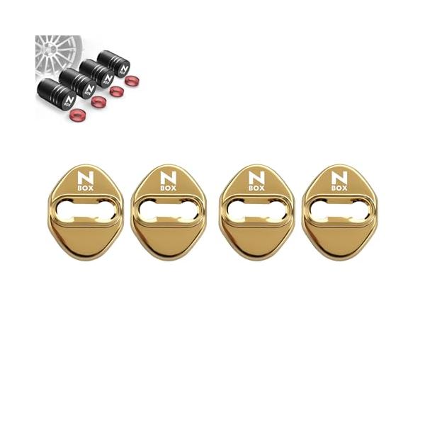 ゴールド/nbox専用/nbox jf1 jf2 jf3 jf4 jf5 jf6・Color:ゴールド・パッケージ個数:4・??適用：ドアロックカバー保護アクセサリーはfor N-BOX JF1 JF2 JF3 JF4 JF5 JF6 適用...