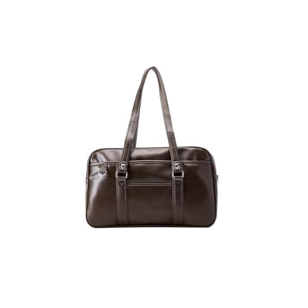 大容量 軽量肩紐長い-コーヒー/大型/-・Color:肩紐長い-コーヒー・☆素材--表には高品質の合皮を採用し、裏にはポリエステルで作られ、耐用性には強いです・☆デザイン--適当のハンドルの長さで、人間工学的設計で、手持ちも片肩掛けもできま...