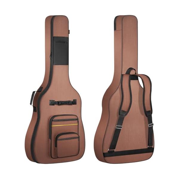 ModernBrown/エレキベースギターケース/エレキベースケース・Color:BrownSize:エレキベースギターケース・??製品情報本体サイズ：124x41x6cm、素材：600Dオックスフォード布、ハンドル：PP素材、色：ブラウン...