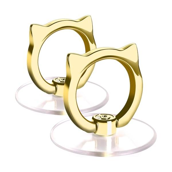 猫型2個金/-/-・Color:猫型2個金・??透明なデザイン一般的なスマホリングがスマホケースの色に影?して、携帯電話の美しさに影響を与えるのはとても困った問題だ、透明なスマホリングの?れはこの??を完全に解决して、しかも、スマホケースの...