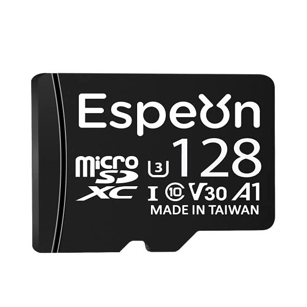 A1 高速/128GB/ESPMSD128・Size:128GB・パッケージ個数:1・microSDカード 容量 : 128 GB / SD変換アダプタ付；カードタイプ : microSDXC : CLASS10 U3 V30 A1・商品の...