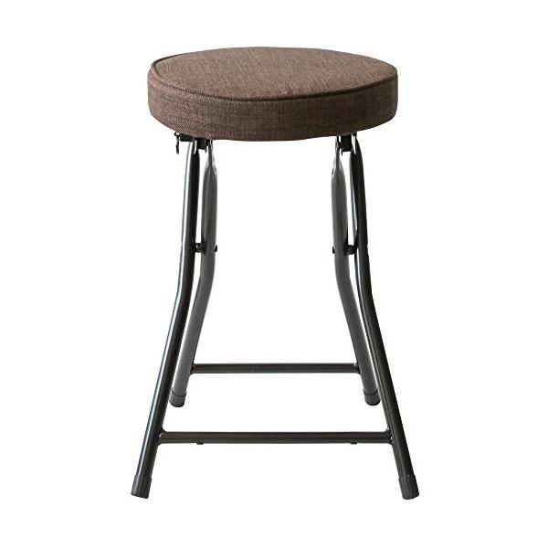 折りたたみチェア・ブラウン 33×30×46cm OTC-47・・Color:ブラウンPatternName:スツール(背もたれなし)・商品サイズ（cm）：幅約33×奥行約30×高さ約46　折りたたみ時：幅約33×奥行約10×高さ約67・材...