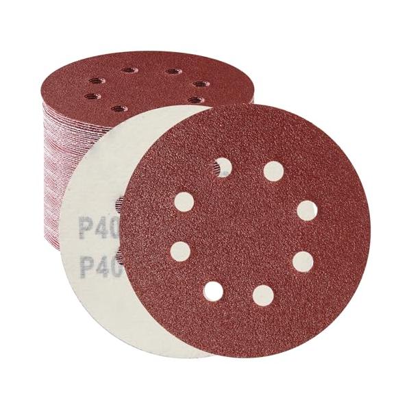 40番 40枚レッド/-/5C8K Red P40 40PCS・Style:40番 40枚・パッケージ個数:1・セット内容40枚 125mm サンダー ペーパー セット 40番 粗目、ランダムサンダー ペーパー背面に数字が印刷されており、数...