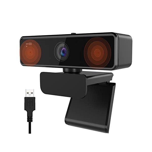 2K ウェブカメラデュアルマイク内蔵/-/JP-V11-A・Color:デュアルマイク内蔵・パッケージ個数:1・「フルHD 1080P/60FPS，1440P/30FPS 2KのWebカメラ」フルHD 1080pの画質より、クリアなディテー...