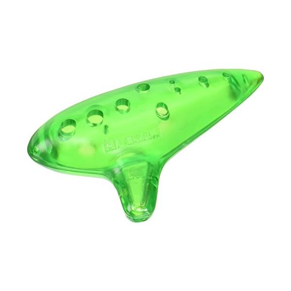シンプルなグリーン/-/Pla Ocarina AC グリーン・Color:グリーン・パッケージ個数:1・リーズナブルで扱いやすいプラスチック製のオカリナ。お気軽に持ち歩く1本に、ちょっとしたに、お子様用に、色々な用途にお使いいただけます。...