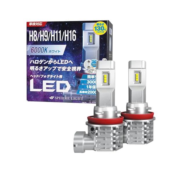 3000Lm6000K(ホワイト)/H8/H9/H11/H16/SLMSTH11C060・Color:6000K(ホワイト)Size:H8/H9/H11/H16Style:3000Lm・パッケージ個数:1・スペックバルブ H8/H9/H11...
