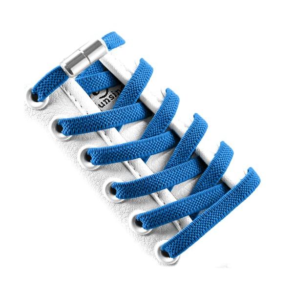 靴ひも・ブルー Free Size ・・Color:ブルーSize:Free Size・高品質のフラット弾性靴ひも：靴ひもは高弾性ポリエステル糸作られて、靴ひもは完全に弾性と耐久性を備えた6つの高品質のゴムで織られています。 ユニークなステ...