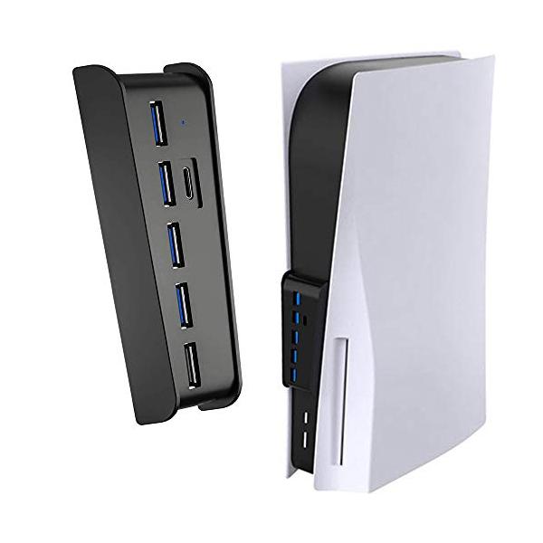 グレー/-/-・Color:グレー・??PS5専用PS5デジタルおよびオプティカルドライブコンソール用に設計された専用USBハブです。ABS素材を使用しているため、耐熱性に優れ、大きな衝撃を効果的に緩和できます。クラシックなブラックモデルだ...