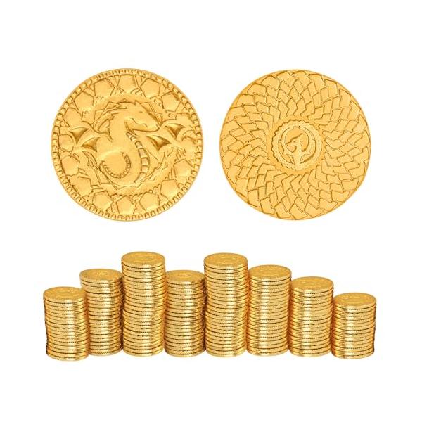 50個。新品。/50枚コイン/BH_US_T40825・Size:50枚コイン・貴重なDNDアクセサリーパッケージ金貨50枚とよくできた革の収納袋を提供します。DNDの様々なセッションやパーティにコインやサイコロを持っていくことができます。...