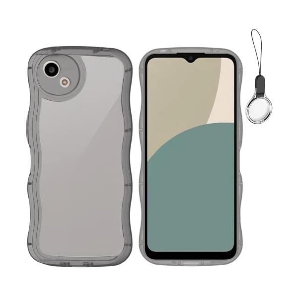 ブラック/Wish4/AQUOS Wish 4・Size:Wish4Color:ブラック・SHARP AQUOS Wish4対応ご購入前に、お使いの携帯電話の正しいモデル/サイズしてください。HILEGENER可愛いソフトTPU波状エッジソ...